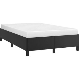 vidaXL Bettgestell Schwarz 120x200 cm Kunstleder Vidaxl