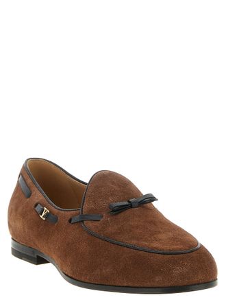 Valentino Garavani Calfskin Leather Loafer - Brown