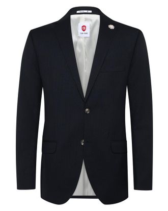 CG - Club of Gents Anzugsakko aus Schurwolle mit feiner Struktur, Slim Fit in