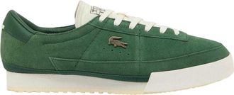 Lacoste Aura Retro Sneaker f&uuml;r Herren, Leder (Gr&uuml;n/Wei&szlig;)