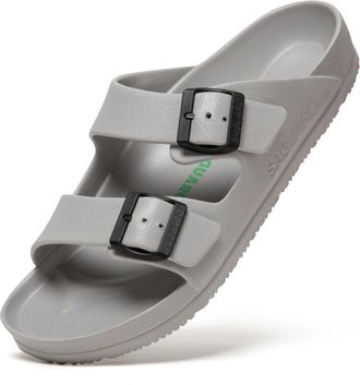 Saguaro Hausschuhe Herren Damen Leicht Elastisch Pantoletten Klassisch Badschuhe Unisex Erwachsener Sandalen, Haus Grau 39