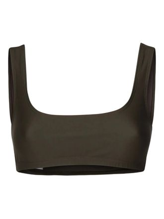 Andamane haut à encolure carrée - Marron