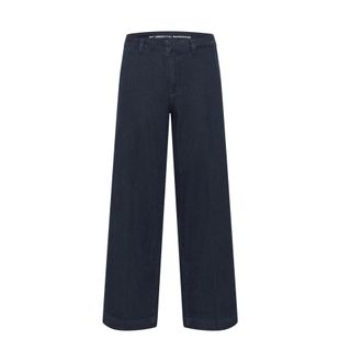 MY ESSENTIAL WARDROBE Weite Dunkelblaue Jeans - - Jeans - Damen - Blau - L L34
