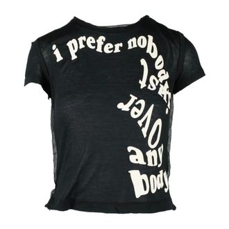 Diesel Weiches Modal Cashmere Blend T-Shirt - - Tops - Damen - Schwarzk - XS