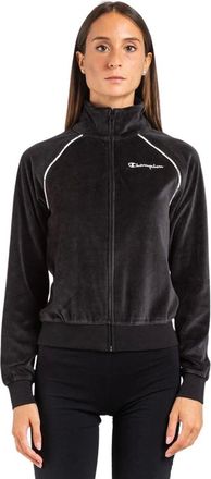 Champion Femme, Sweatshirts et sweats &agrave; capuche, Noir, Taille: 36 FR Zip-throughs