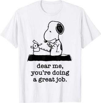 Peanuts Snoopy Typewriter Dear Me T-Shirt