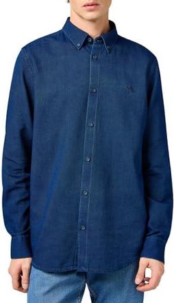 Wrangler Shirt, Indigo Oxford, XL Hommes