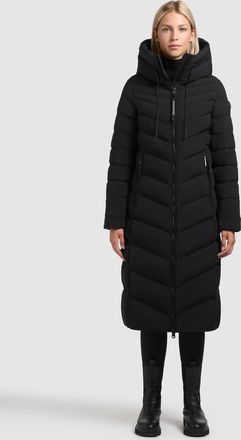 Khujo Steppmantel KHUJO STOANE2, Damen, Gr. XXL, schwarz, 100% Polyester, unifarben, eingesetzt elastischer Bund mit Windstopper, M&auml;ntel Steppmantel, Topsel