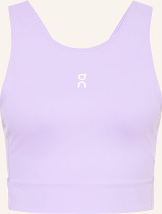 On Cropped-Top Court Mit Cut-Outs lila