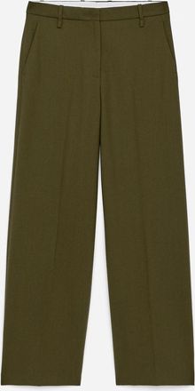 Arket Wollhose In Hopsack-Bindung -Gr&uuml;n