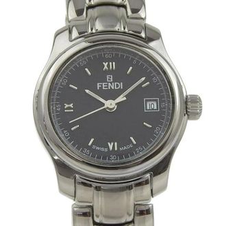Fendi Montre Pre-owned en Acier Inoxydable - Femme - Pre-owned - Noir - Taille: ONE Size