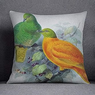 Bonamaison Le Jardin du Lin Kissenhüllen, Cotton, Mehrfarbig, 45x45