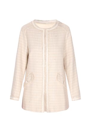 Dreimaster Dreimaster Mantel Mantel Damen hellbeige Glitzer