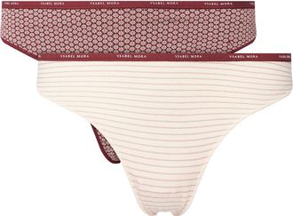 Ysabel Mora String-Set 19007 Dunkelrot