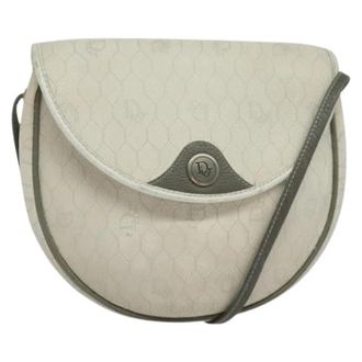 Dior Pre-owned PVC Honeycomb Schultertasche - - Pre-owned - Damen - Wei&szlig; - ONE SIZE