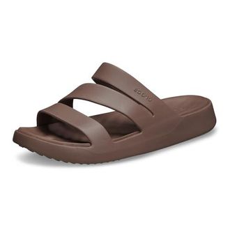 Crocs Femme Getaway Strappy Sandales, Truffle, 34/35 EU