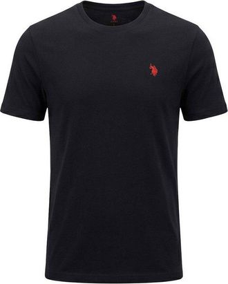 U.S.Polo Association T-Shirt USZaane Herren 2er Pack - Baumwolle Rundhals Basic Klassische Basic Shirts mit weichem Tragegef&uuml;hl