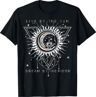 Trendy Apparel Live By The Sun Dream By The Moon Boho T-Shirt