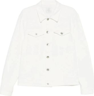 Eleventy Homme, Vestes, Blanc, Taille: S Giubbino 4 Tasche