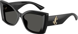 Jimmy Choo London Lunettes de soleil oeil-de-chat - Femme - Accessoires - Noir - Taille: 54 MM