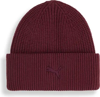 Puma Bonnet &eacute;pais &agrave; couronne moyenne Wardrobe Essentials, Accessoires, Rouge, OSFA