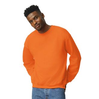 Gildan Herren Fleece Crewneck Style G18000 Multipack Sweatshirt, Safety Orange, XX-Large