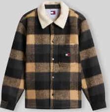 Tommy Jeans Oversized Hemdjacke mit Umlegekragen Modell TEDDY COLLAR BRUSHED