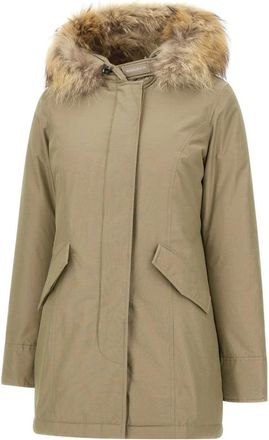 Woolrich Femme, Vestes, Beige, Taille: 44 FR Arctic Raccoon Parka
