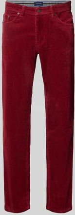 Christian Berg Straight Fit Stoffhose in Cord-Optik
