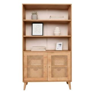 Dmora Sideboard Castalia, Buffet, Wohnzimmerm&ouml;bel, Speisekammer, 90 x 40 x 110 cm, Eiche