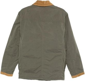 Fay Corduroy with Lobster-Clasp Fastening Jacket - Green