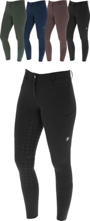 Covalliero Damen Reithose Silikon Vollbesatz | Reitleggings mit 2 Handytaschen | atmungsaktive & elastische Reiterhose | für Herbst & Winter | Reitbekleidung in 