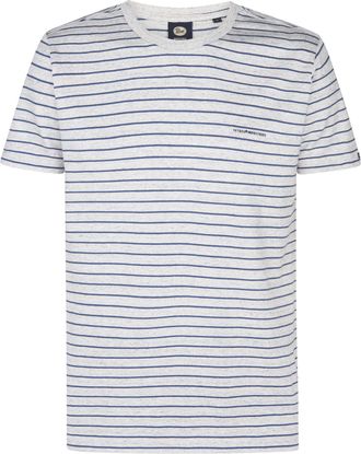 Petrol Industries Gestreiftes T-Shirt Crow Blau XXL