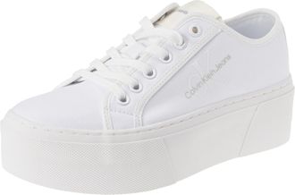 Calvin Klein Jeans Damen Cupsole Sneaker Schuhe, Weiß (Bright White), 41
