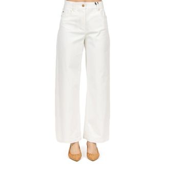 Max Mara Femme, Pantalons, Blanc, Taille: 36 FR Marianna Wide Pantalons