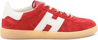 Hogan Low-Top Sneaker - Red Leather Cool Sneakers - Gr. 36,5 (EU) - in Rot - f&uuml;r Damen