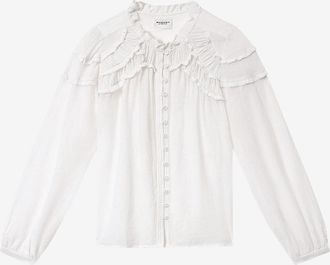 Isabel Marant Blouse Christa - Femme - Blanc - Taille 38 - Marant &Eacute;toile