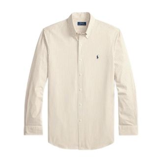 Polo Ralph Lauren Gestreiftes Hemd mit Knopfleiste - - Shirts - Herren - Beige - 2XL