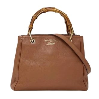 Gucci Sac bandouli&egrave;re Pre-owned en bambou - Femme - Pre-owned - Brun - Taille: ONE Size