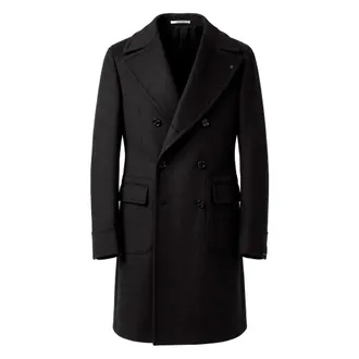 Tagliatore Manteau crois&eacute; Carlo - Homme - Manteaux - Noir - Taille: M