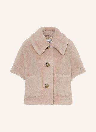 Max Mara Kunstfell-Weste New Terzo Mit Alpaka beige