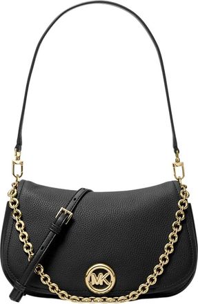 Michael Kors Femme, Sacs, Noir, Taille: ONE Size Nolita Medium Pebbled Leather Convertible Shoulder Bag