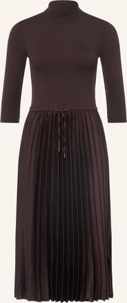 Tommy Hilfiger Kleid Im Materialmix Mit 3/4-Arm braun