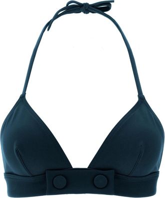 Eres Eres, Femme, Maillots de bain, Bleu, Taille: 42 FR Bord Triangle Bikini Top