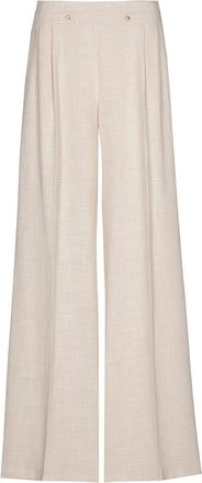 Marie M&eacute;ro Femme, Pantalons, Beige, Taille: 48 FR Pantalon Large Taille Haute