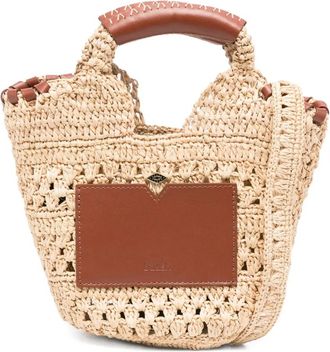 BA&SH Gehäkelte Ara Ara Tote Bag - Nude