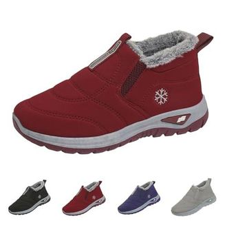 Generic Bottines dhiver &agrave; enfiler pour femme avec doublure en polaire - Chaussures chaudes &eacute;paisses et d&eacute;contract&eacute;es confortables - Chaussures dext&eacute;rieur impe