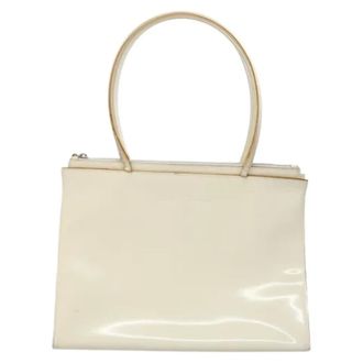 Ferragamo Pre-owned Toile sacs-main - Femme - Pre-owned - Beige - Taille: ONE Size