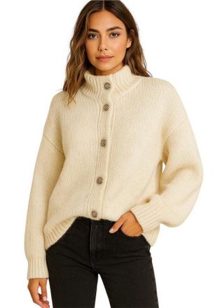 Worldclassca Cardigan WORLDCLASSCA Damen Cardigan Oversize Strickjacke mit Kn&ouml;pfen Fashion Neue Kollektion - Stilvolle und gem&uuml;tliche Strickmode f&uuml;r Damen