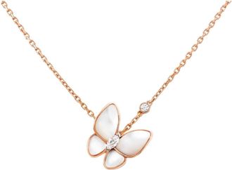 Van Cleef & Arpels Rose Gold Butterfly Pendant